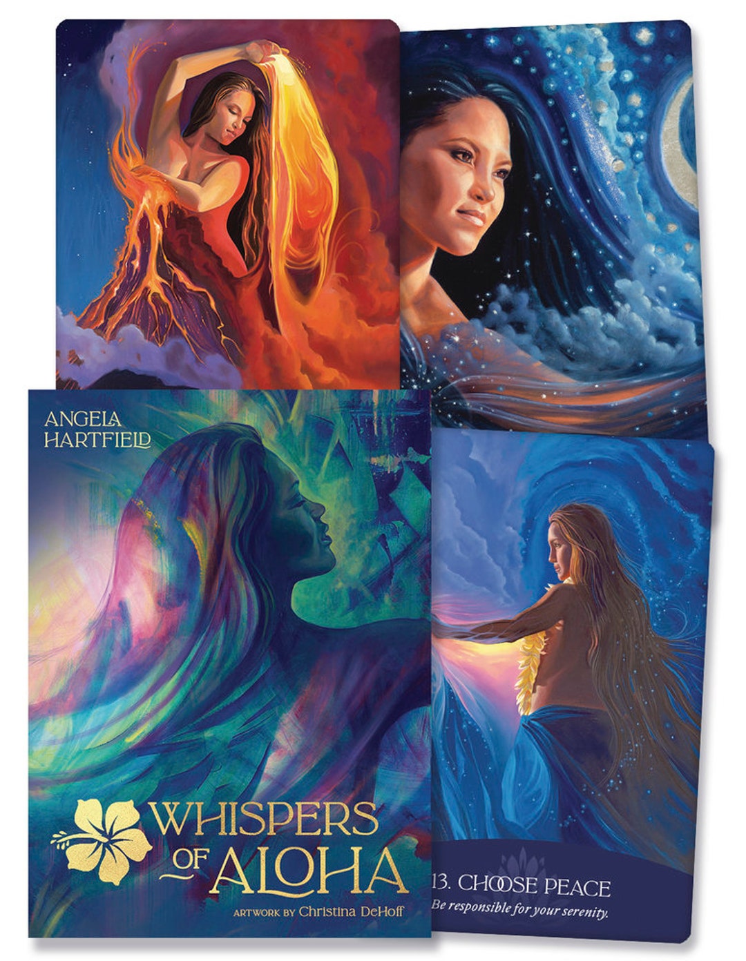 Whispers of Aloha Oracle Cards & Guidebook Set Tarot Card Deck Book Kit ...