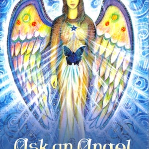 Ask an Angel Oracle Cards & Guidebook Set Tarot Card Deck Book Kit ...