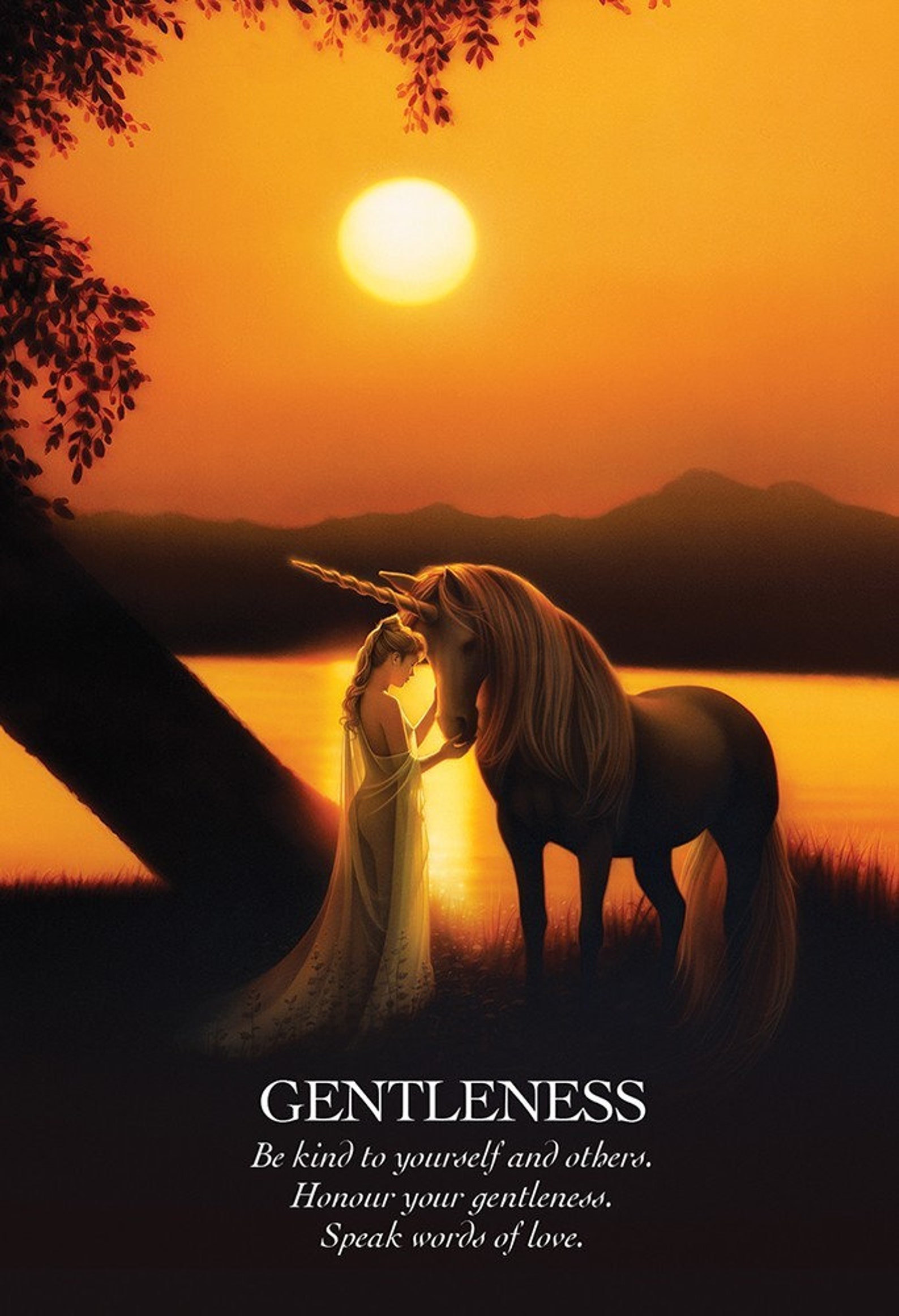 Oracle of the Unicorns Cards and Guidebook Set Tarot Card Deck Book Kit ...