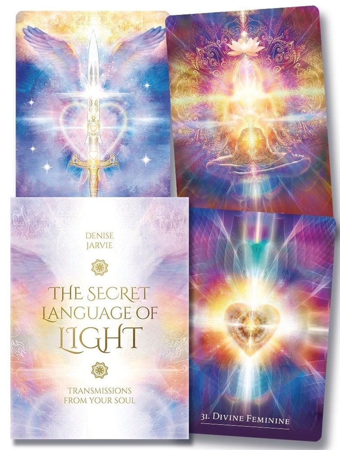 Secret Language of Light Oracle Cards & Guidebook Set Tarot Card Deck ...