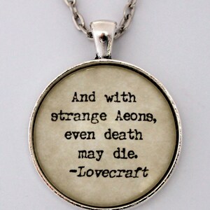 And With Strange Aeons Even Death May Die H.P. Lovecraft Literary Book ...