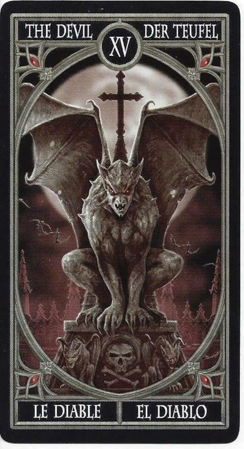 Gothic Tarot Deck Cards Set by Anne Stokes Oracle Card Booklet - Etsy