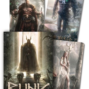 Runic Tarot Kit Card Deck & Guidebook Set Oracle Cards and Book Magic ...