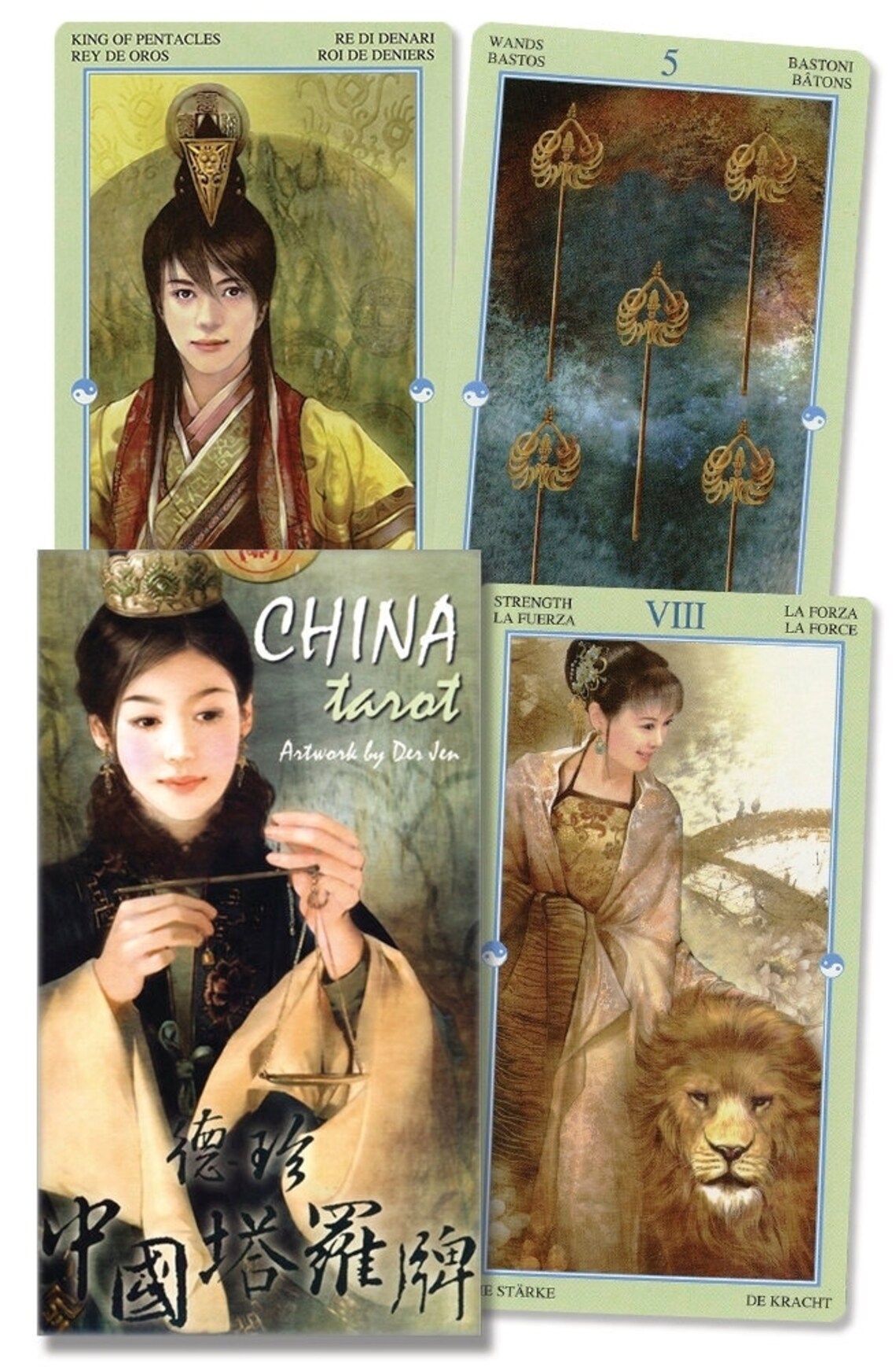 China Tarot Deck Cards Set Fantasy Art Oracle Card Booklet Divination ...