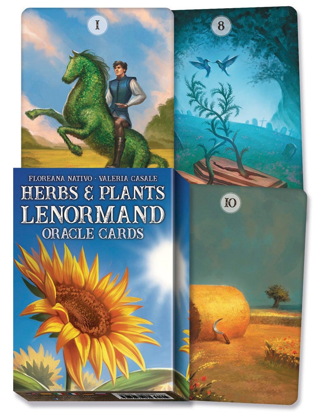 Herbs & Plants Lenormand Tarot Deck Cards Set Fantasy Art Oracle Card ...