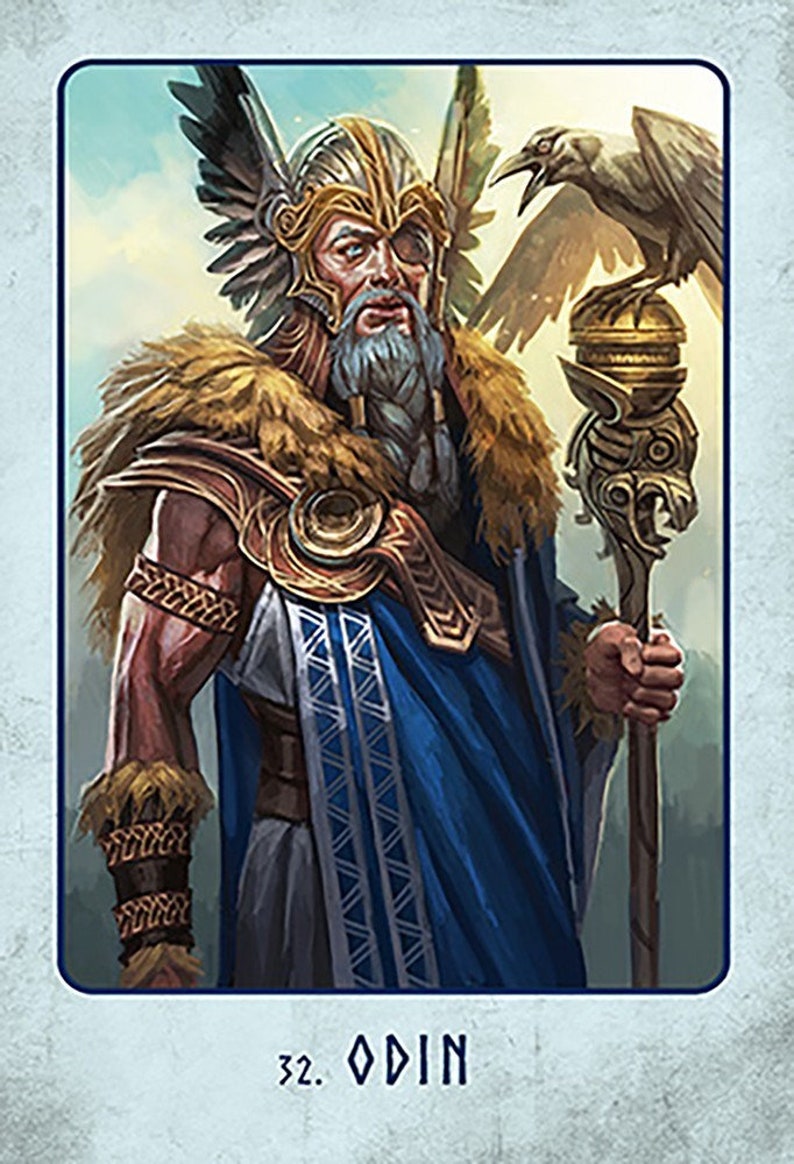 Viking Oracle Cards And Guidebook Set Tarot Card Deck Book Kit Etsy