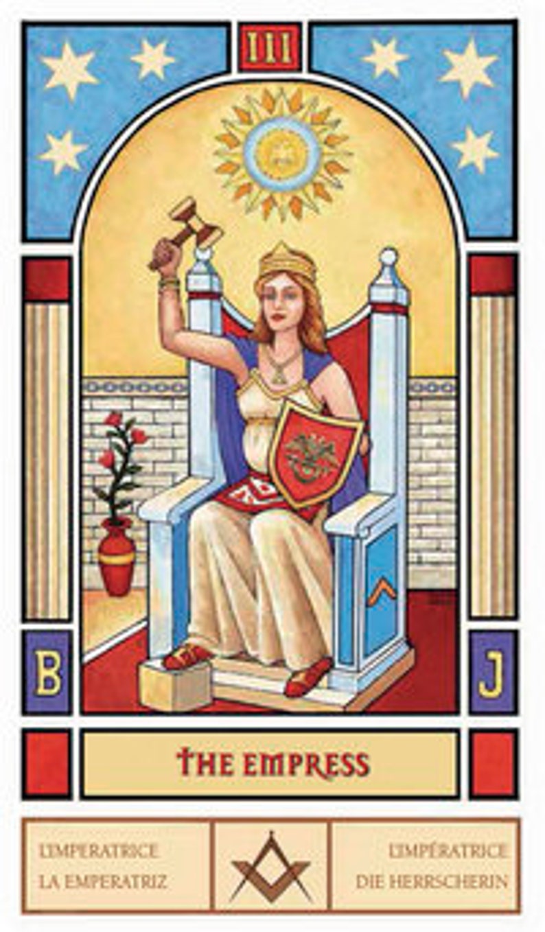 Masonic Tarot Cards & Book Set Oracle Card Deck Kit Mason - Etsy