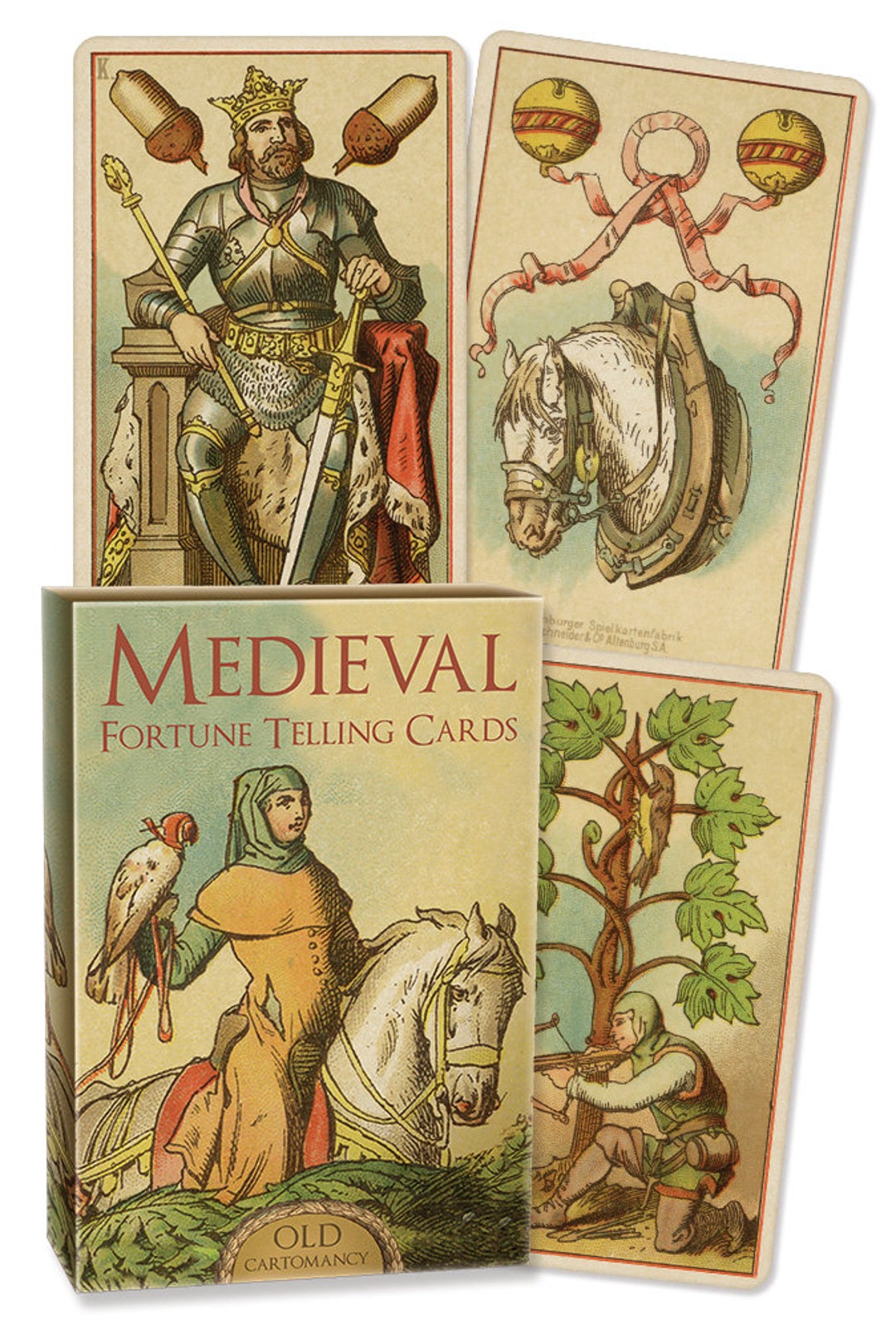 Medieval Fortune Telling Cards & Guidebook Set Oracle Card Deck Book ...