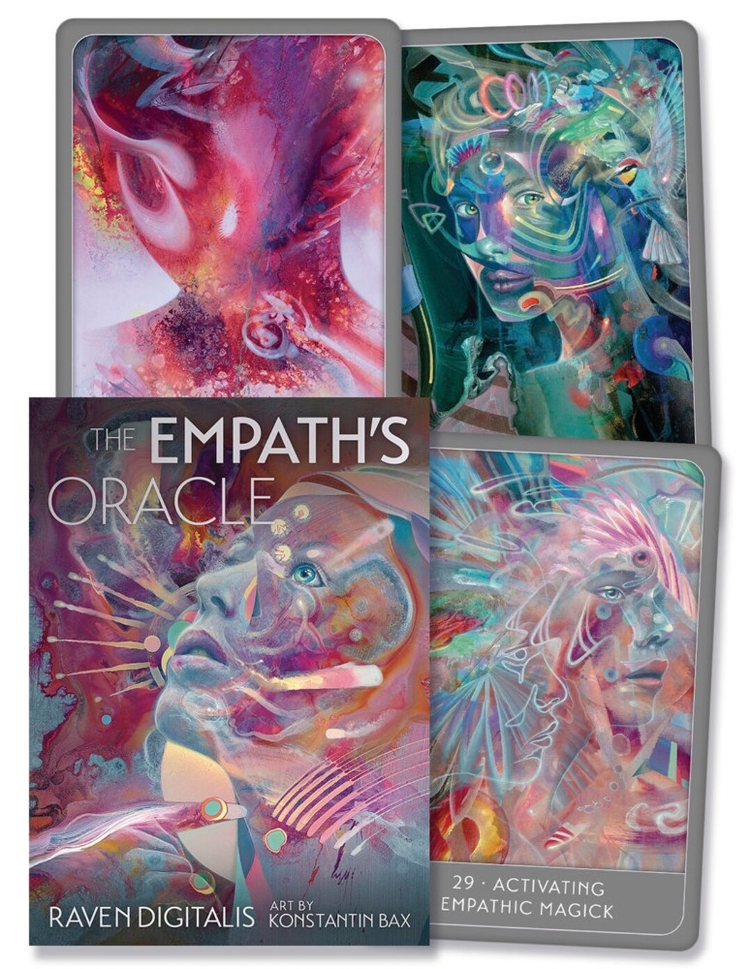 Empath's Oracle Cards & Guidebook Set Tarot Card Deck Book Kit Empathic ...