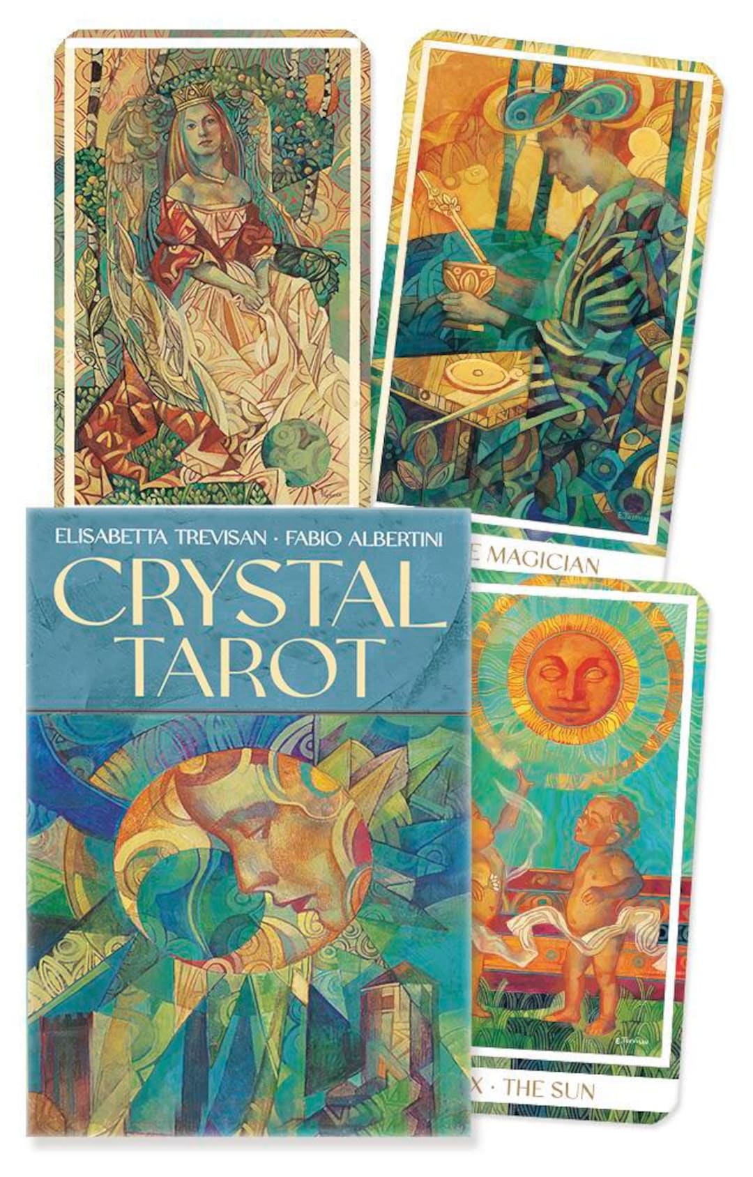 Crystal Tarot Card Deck & Book Set Oracle Cards Crystals Magic Magick ...