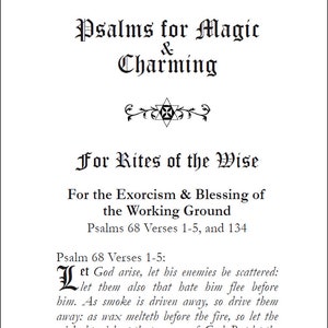 Charmers' Psalter Book Psalms for Magic & Charming Christian Folk ...