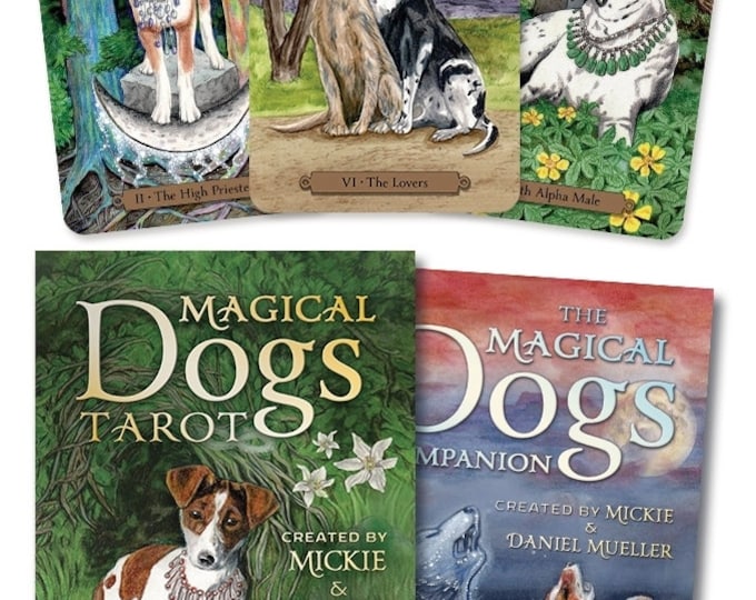 Magical Dogs Tarot Kit Card Deck & Guidebook Set Cat Oracle Cards and ...