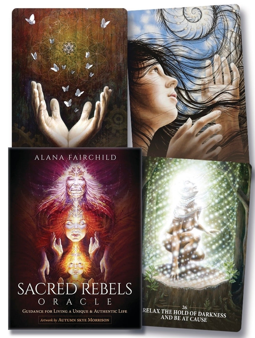 Sacred Rebels Oracle Cards and Guidebook Set Tarot Card Deck & Book Kit ...