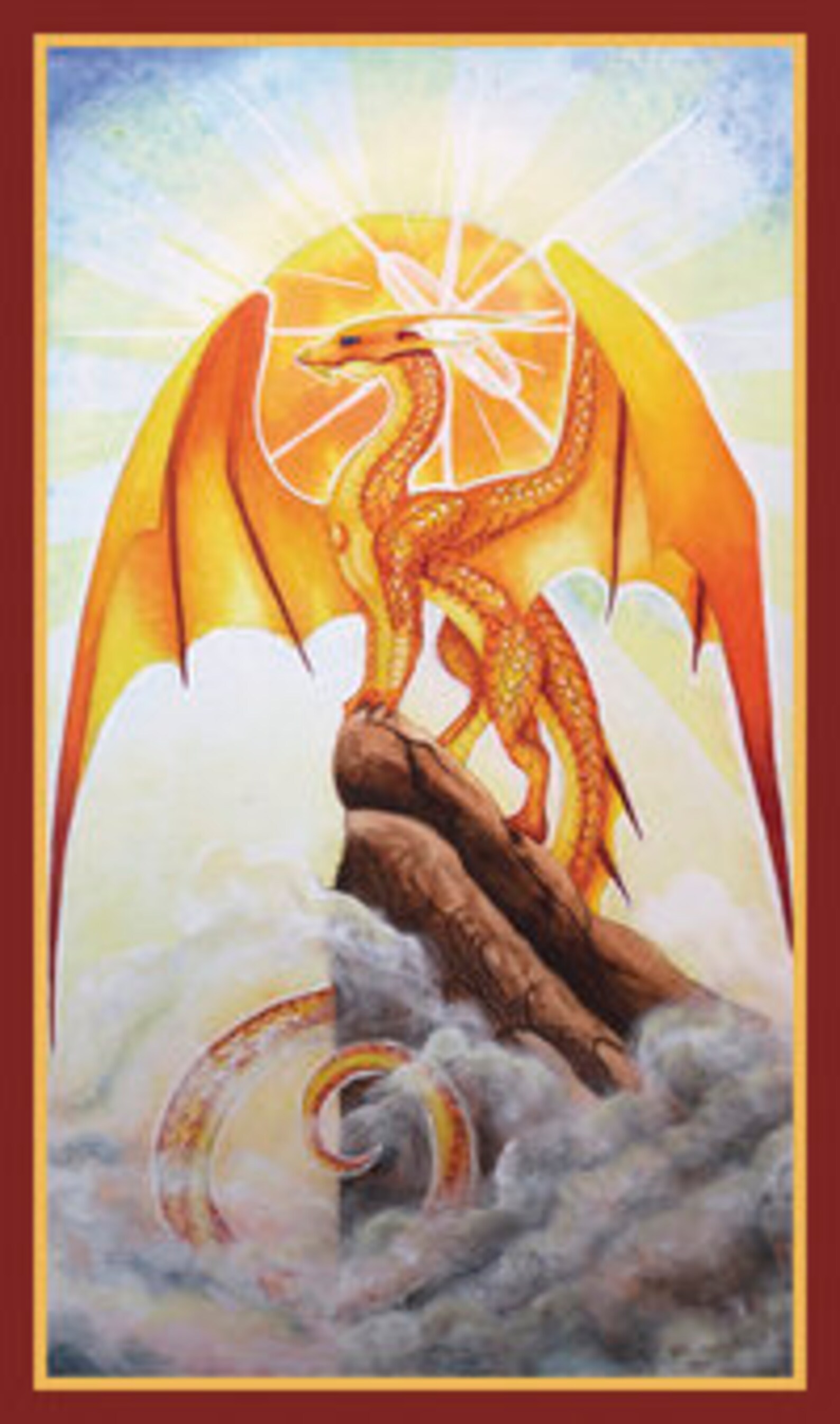 Universal Dragon Oracle Cards and Book Set Tarot Card Deck Fantasy Art ...