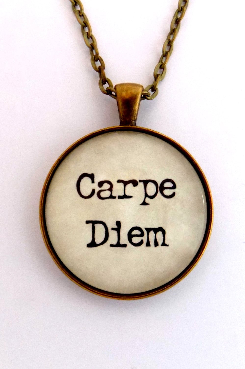 Carpe Diem Seize the Day Latin Literary Book Quote Pendant | Etsy