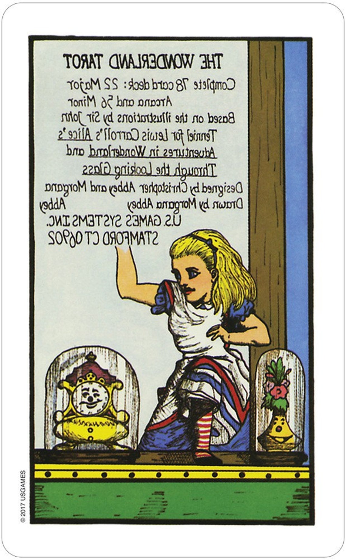 Alice im Wunderland Tarot in Blech Orakel Karten Karten Wahrsage kit ...