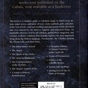 Godwin's Cabalistic Encyclopedia Book Cabala Guidebook Kabbalah Qabalah ...