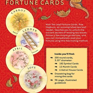 Tea Leaf Fortune Cards Kit Card Deck & Guidebook Set Oracle Cards and ...