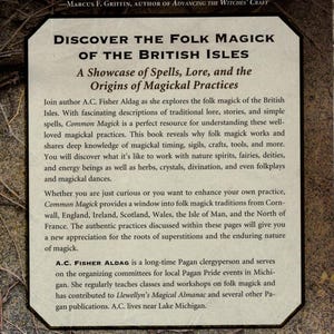 Common Magick Book Origins & Practices of British Magic Witch Craft ...