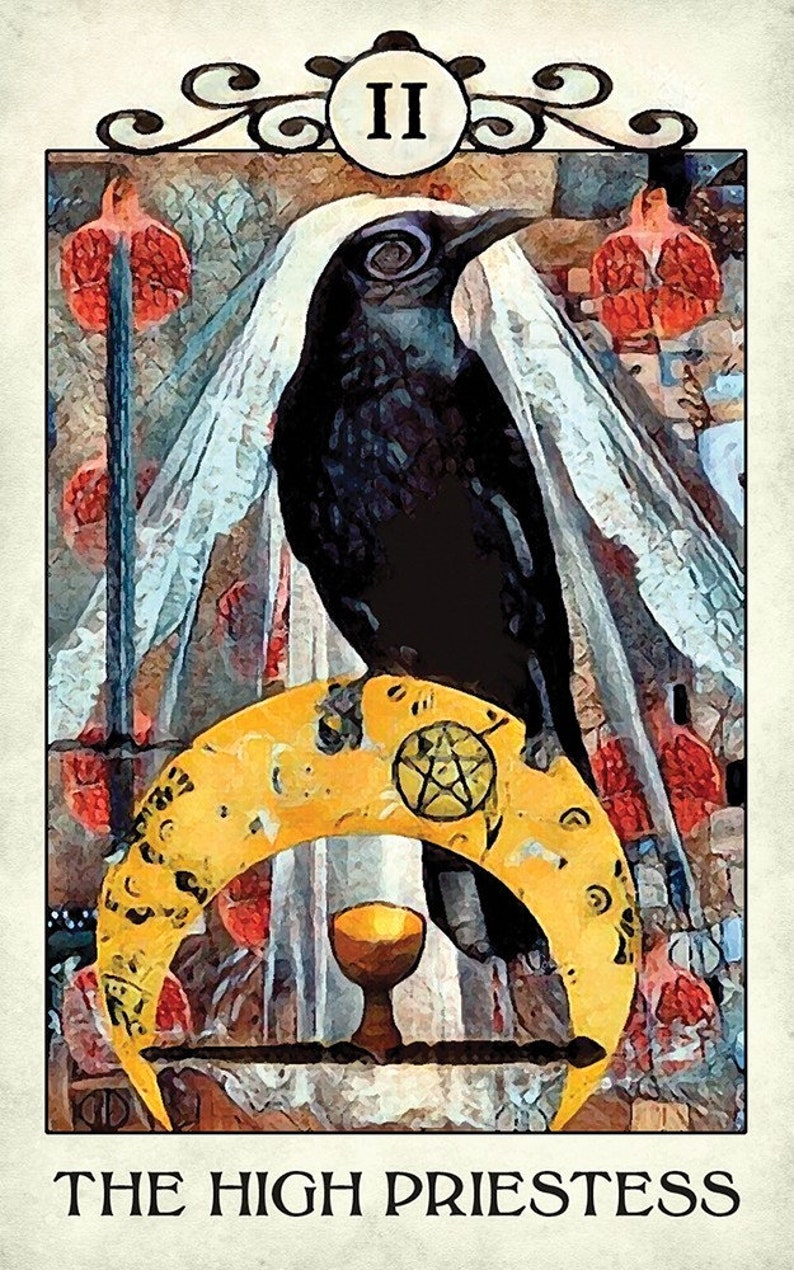 Crow Tarot Cards & Guidebook Set Oracle Card Deck Book Kit - Etsy