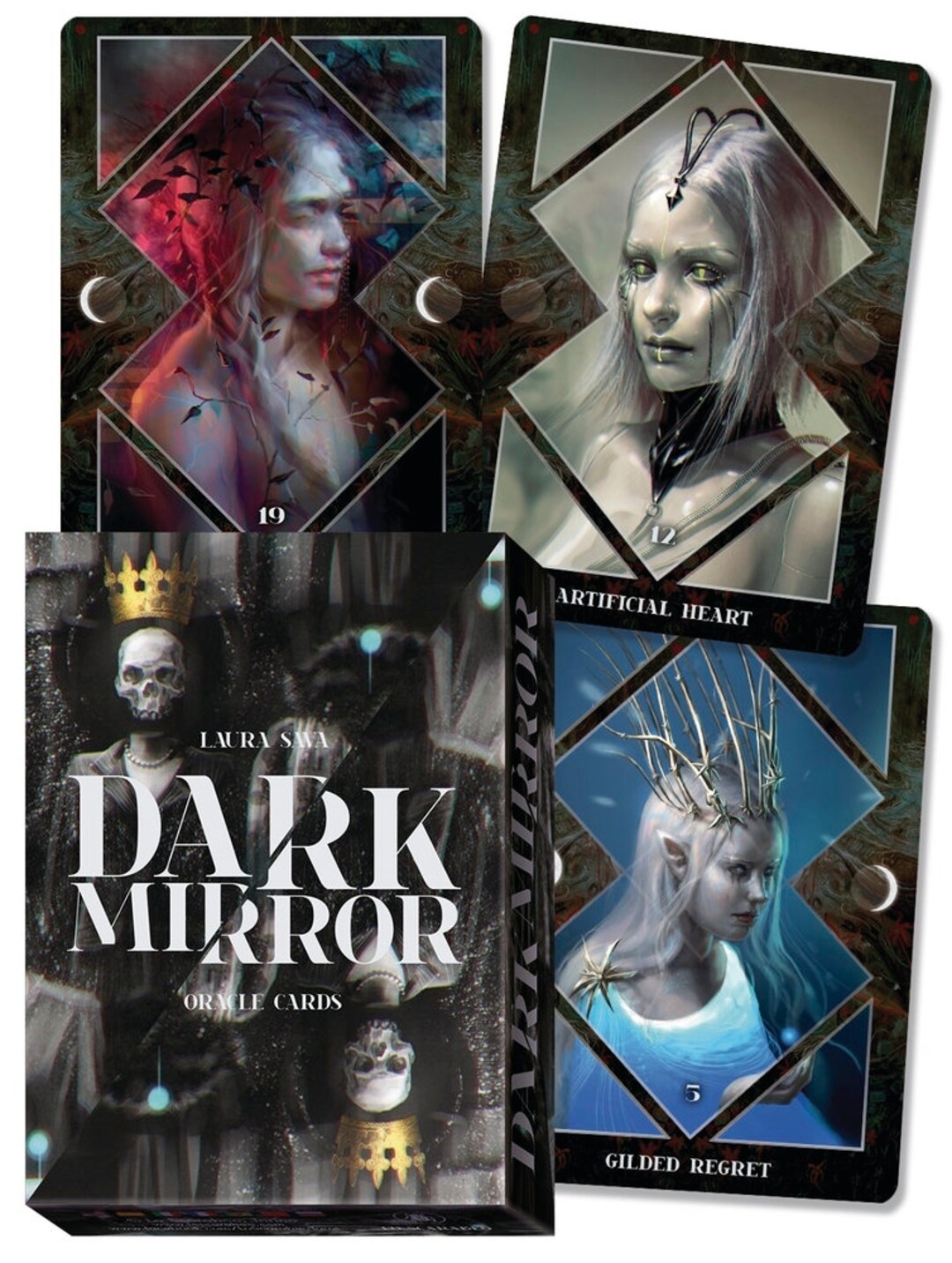 Dark Mirror Oracle Deck Cards Set Fantasy Art Tarot Card & Book ...