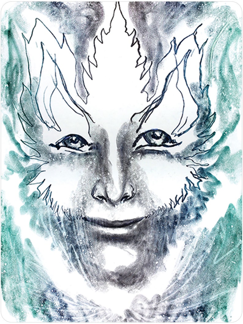 Portals of Presence: Face Drawn From the Subtle Realms Cards | Etsy