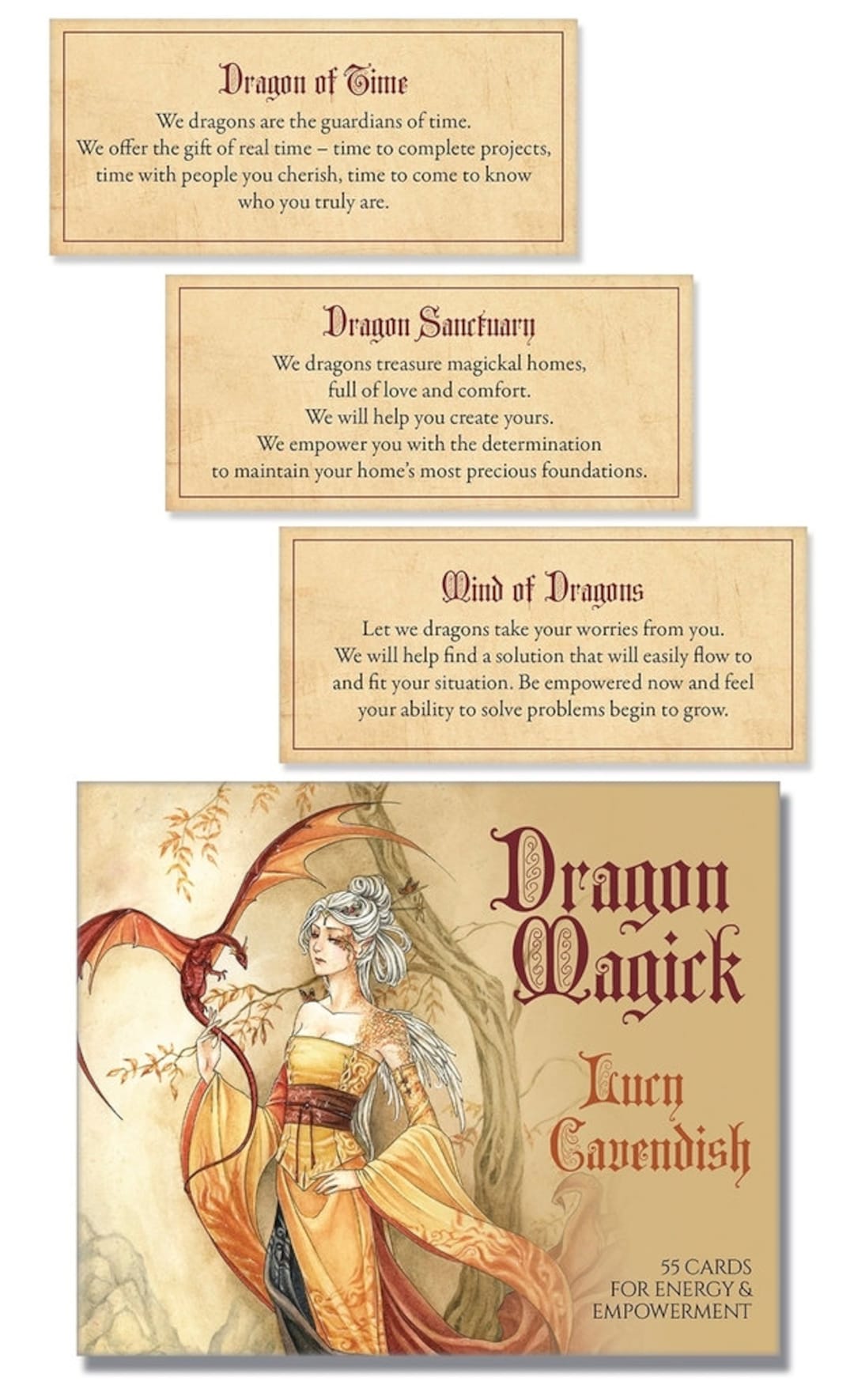 Dragon Magick Oracle Cards Energy & Empowerment Affirmation Deck Set ...