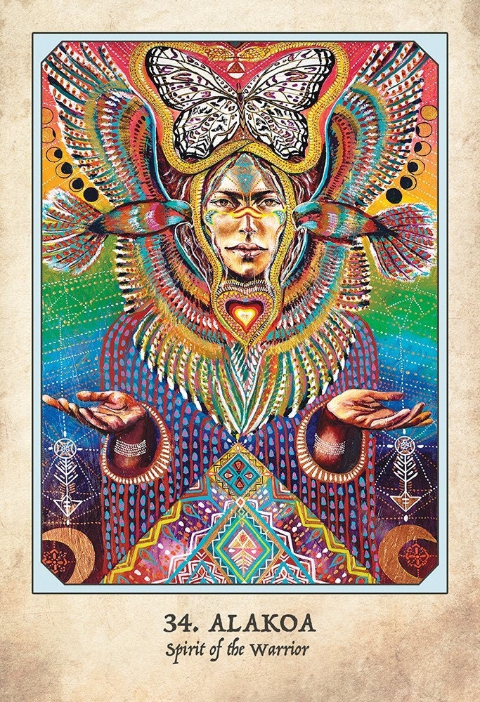 Earth Warriors Oracle Cards and Guidebook Set Tarot Card Deck Book Kit ...