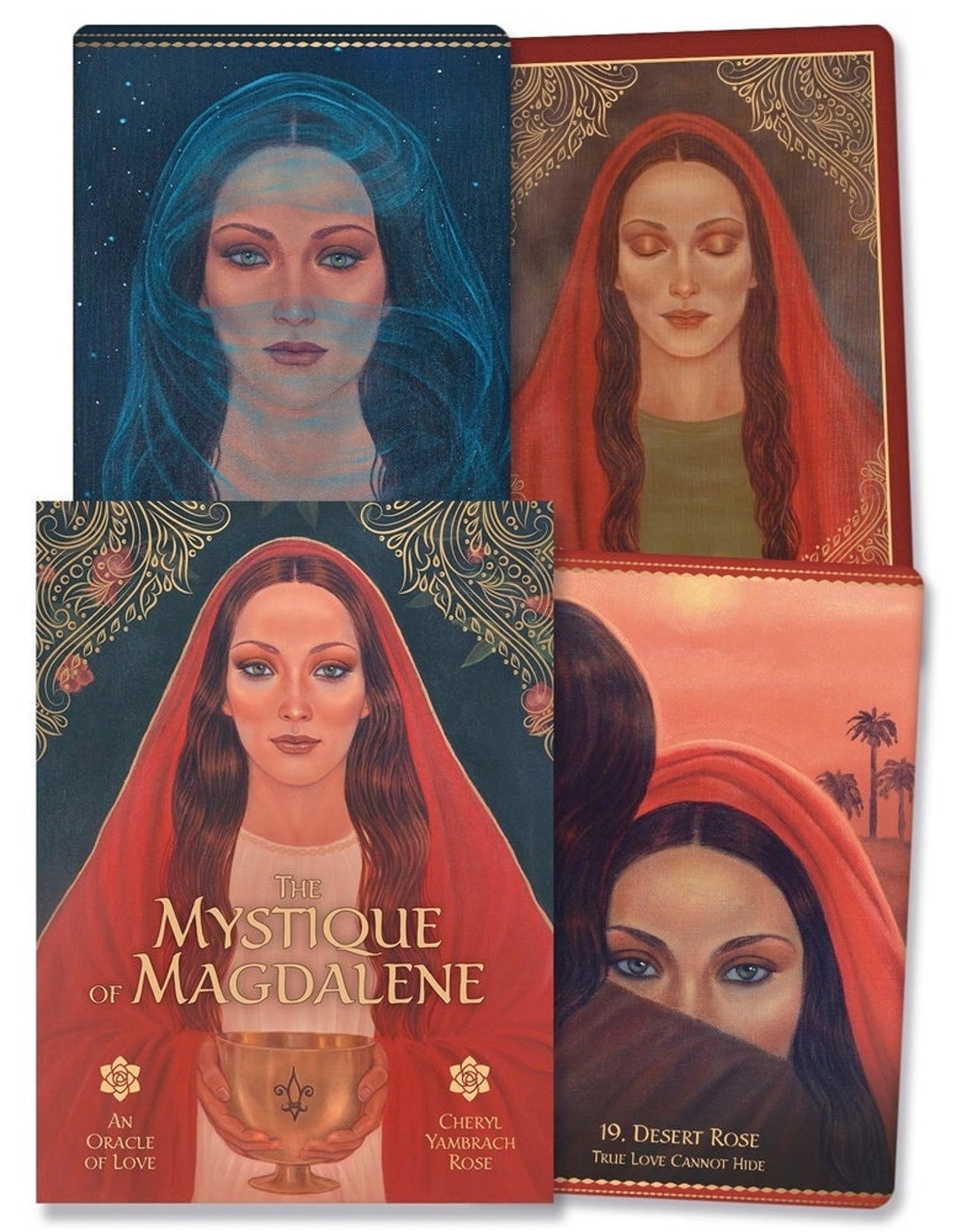 The Mystique of Magdalene Oracle Cards & Guidebook Set Tarot Card Deck ...