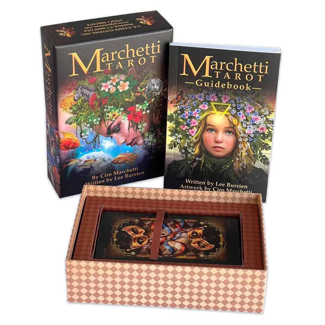 Marchetti Tarot Kit Card Deck & Guidebook Set Oracle Cards and Book ...