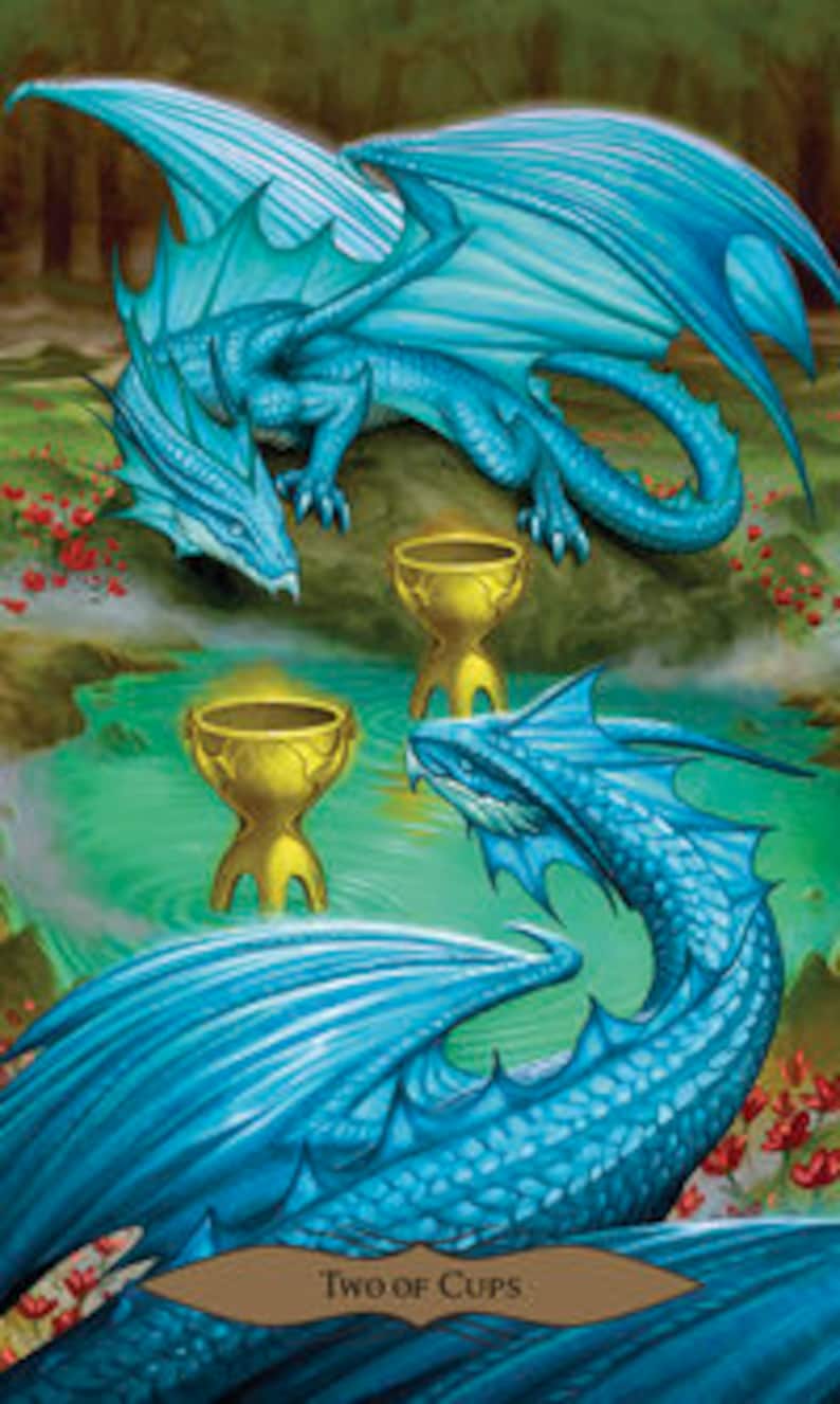Tarot of Dragons Kit Card Deck & Guidebook Set Dragon Oracle - Etsy