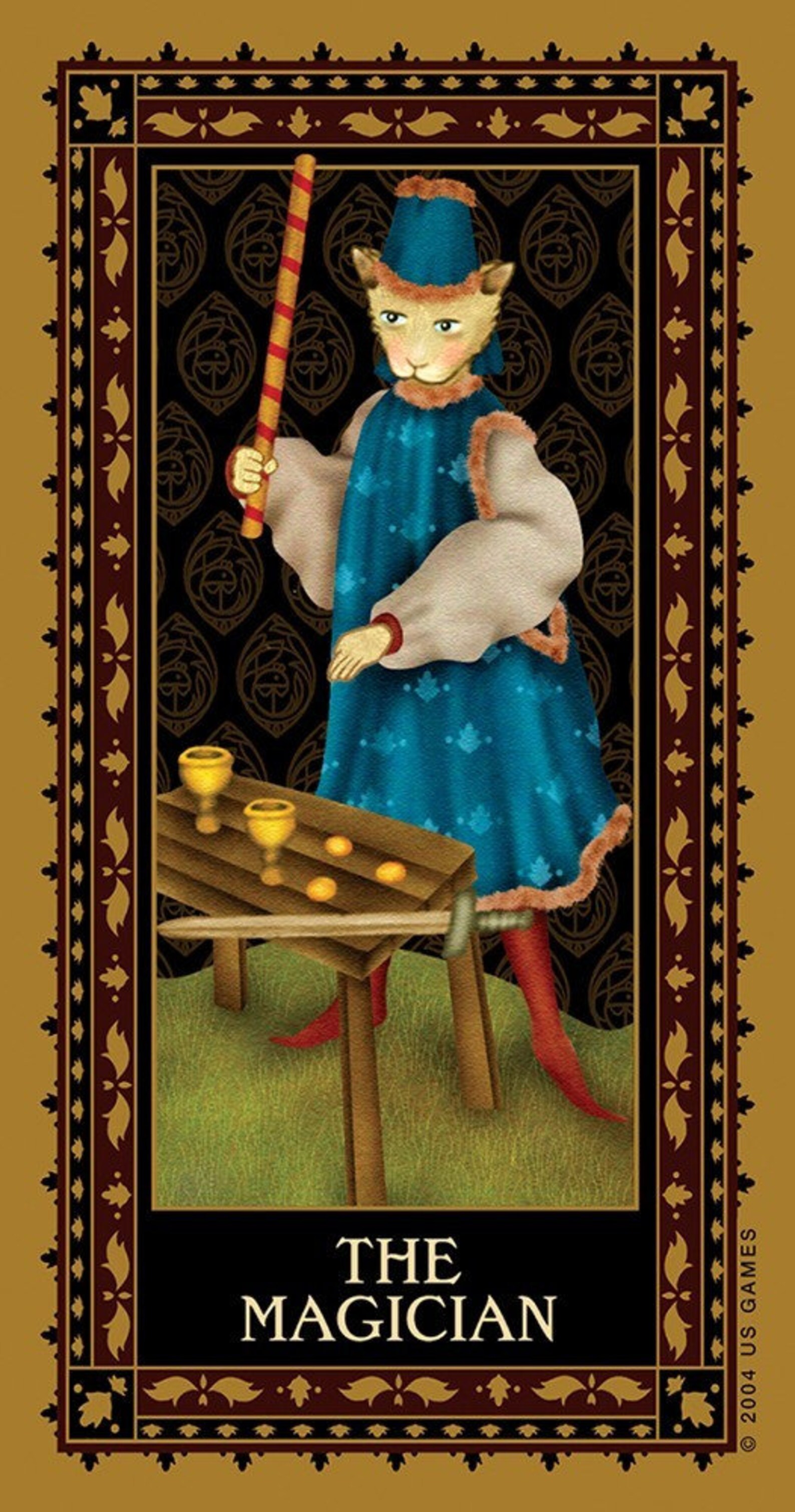 Medieval Cat Tarot Deck Cards Set Oracle Card Booklet Kit - Etsy