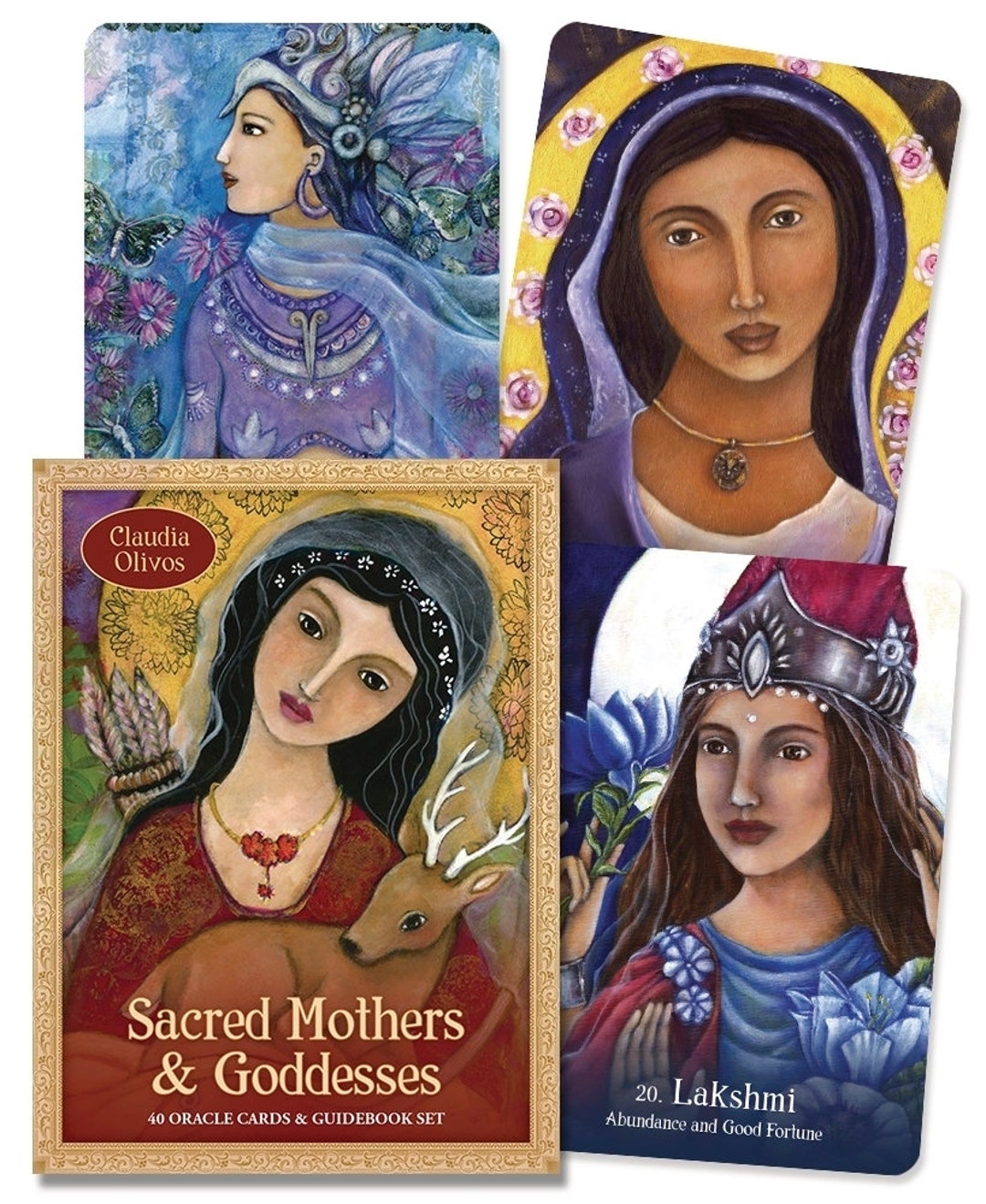 Sacred Mother and Goddesses Oracle Cards & Guidebook Set Tarot Card ...