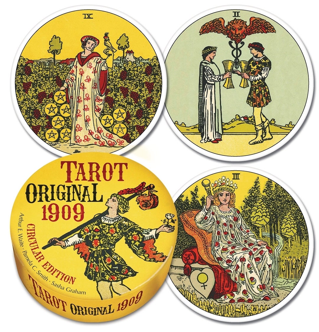 Tarot Original 1909 Circular Deck Cards Set Oracle Card Booklet Kit ...