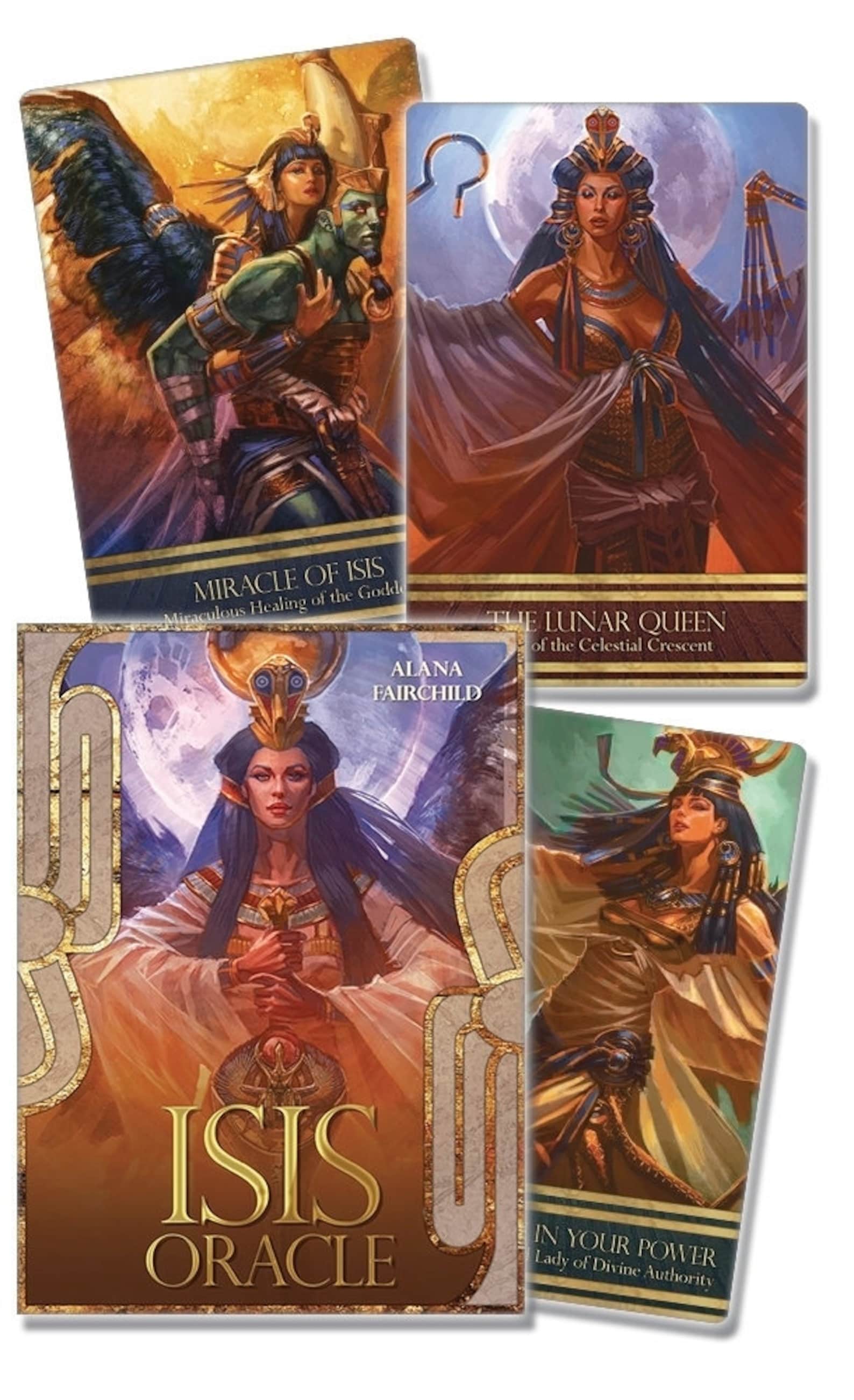 Isis Oracle Cards & Guidebook Set Tarot Card Deck Book Kit Magick Magic ...