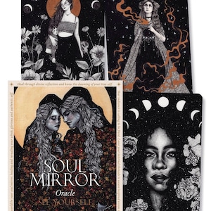 Soul Mirror Oracle Kit Card Deck & Guidebook Set Tarot Cards and Book ...