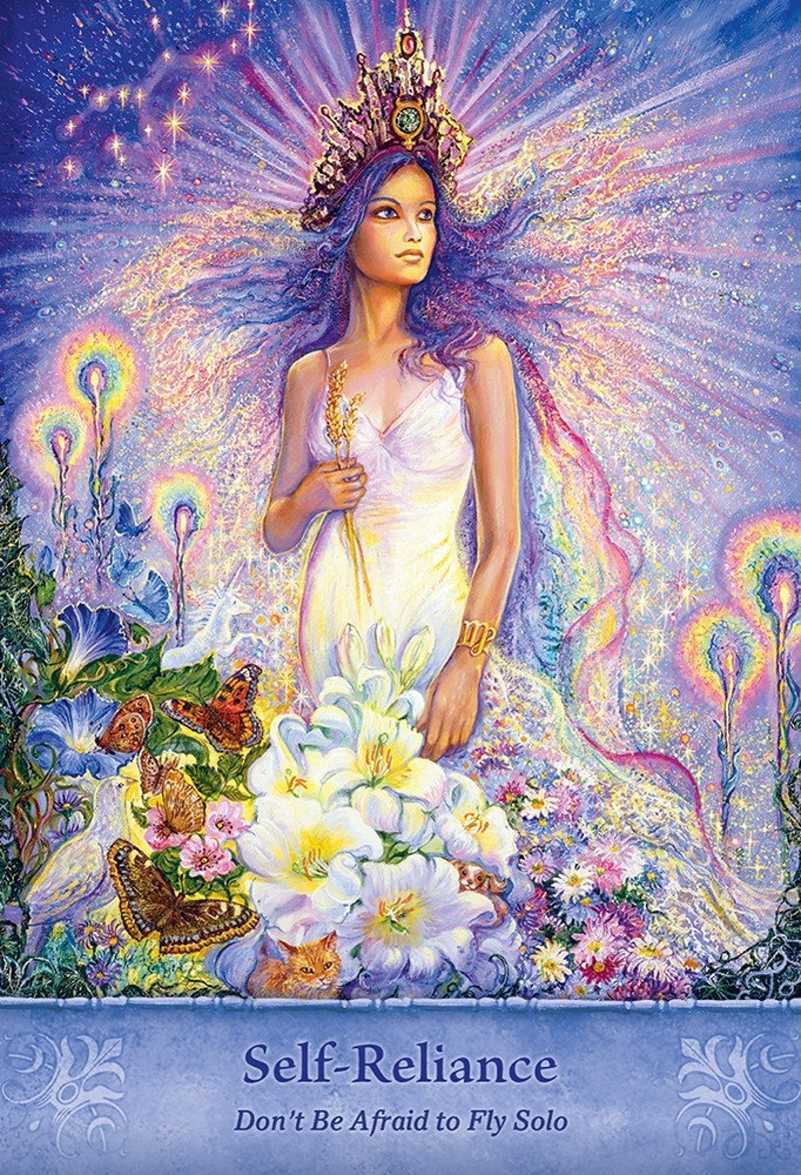 Mystical Wisdom Oracle Cards And Guidebook Set Josephine Wall Etsy