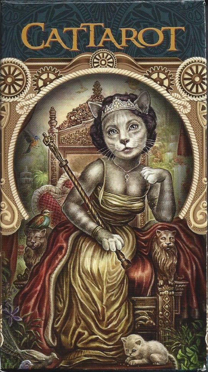 Cattarot Cat Tarot Deck Cards Set Fantasy Art Oracle Card | Etsy