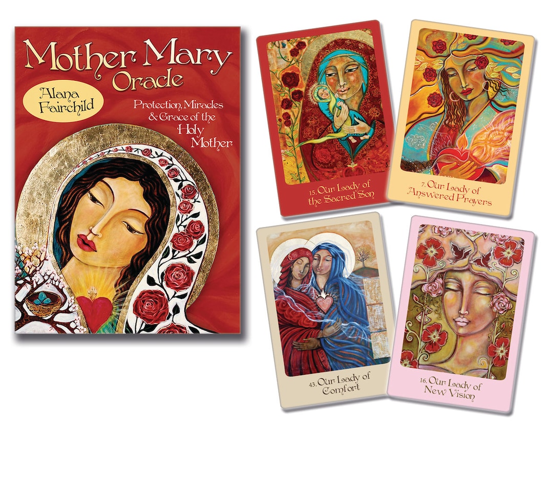 Mother Mary Oracle Cards & Guidebook Set Tarot Card Deck Book Kit ...