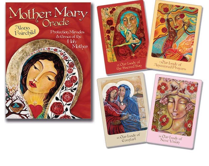 Mother Mary Oracle Cards & Guidebook Set Tarot Card Deck Book Kit ...