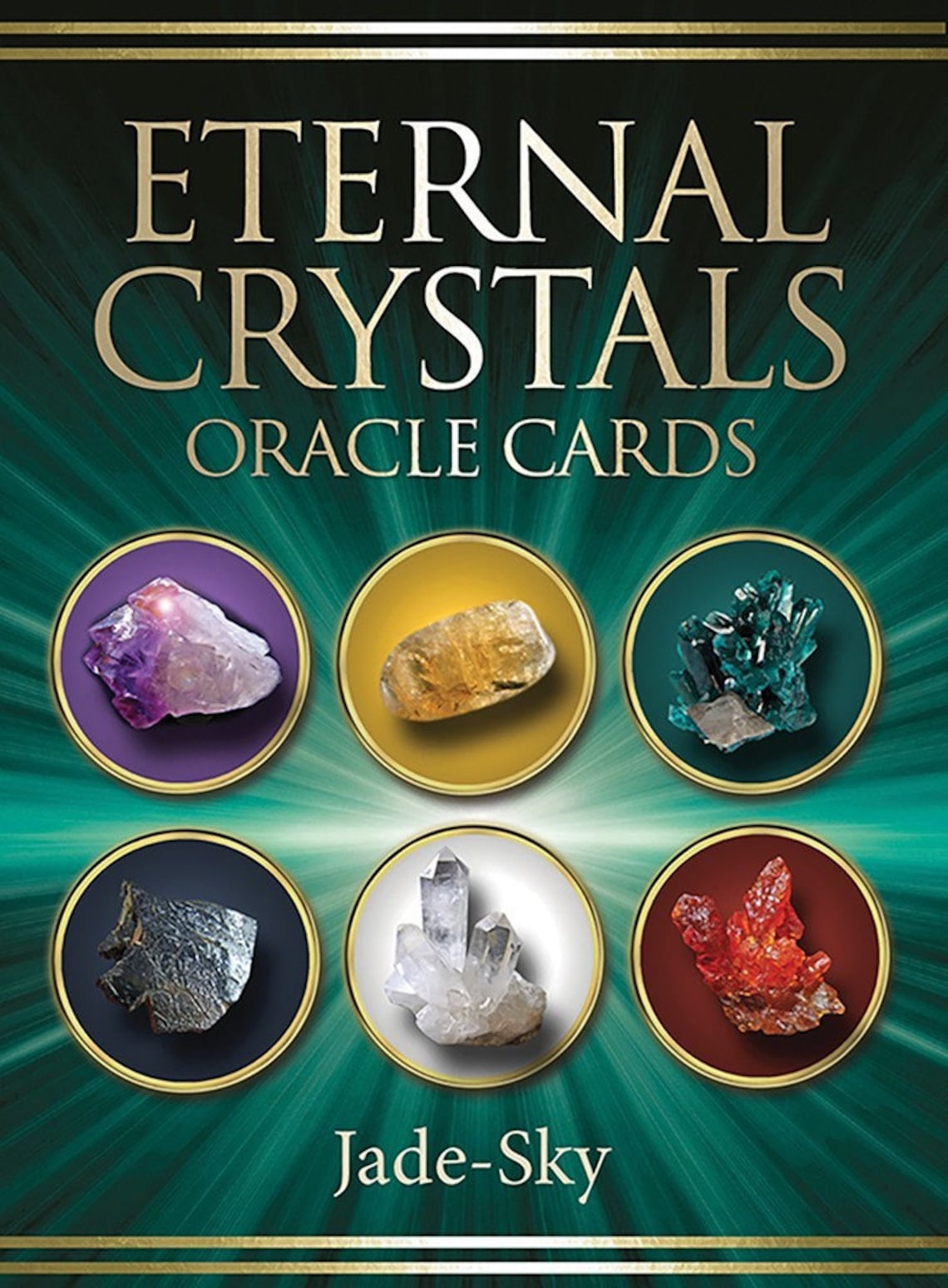 Eternal Crystals Oracle Cards and Guidebook Set Tarot Card Deck Book ...