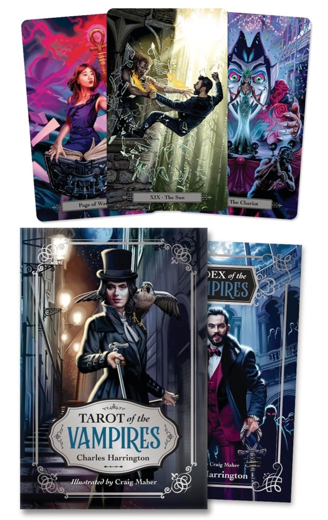 Tarot of the Vampires Kit Card Deck & Guidebook Set Oracle Cards and ...