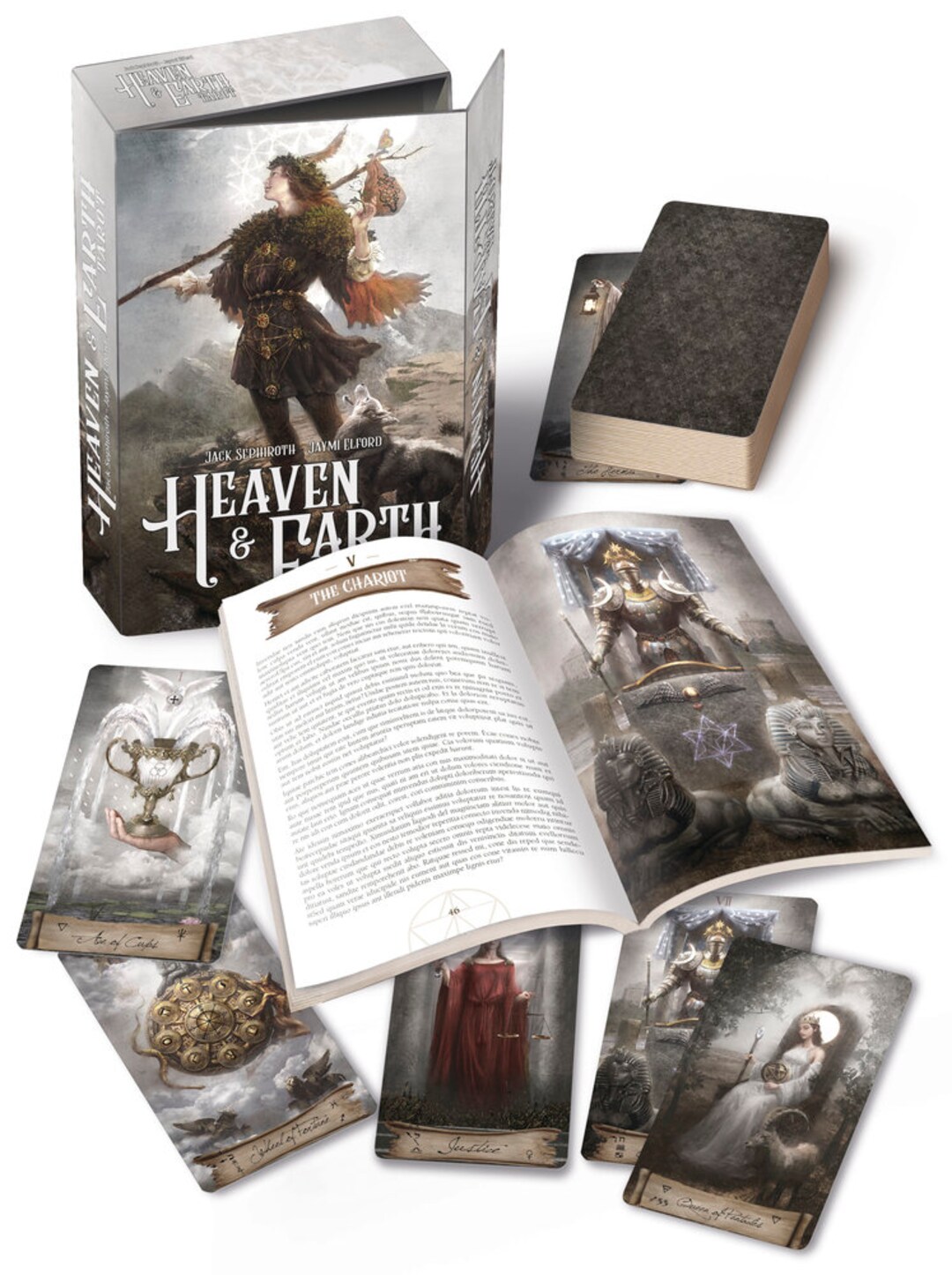 Heaven and Earth Tarot Kit Card Deck Guidebook Set Oracle Cards and ...