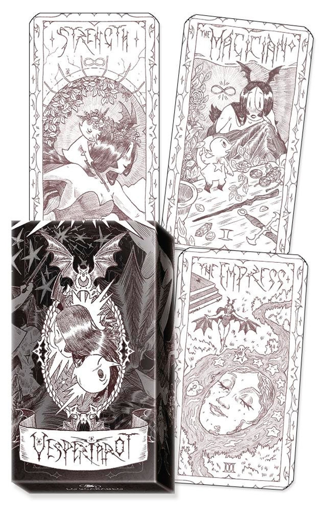 Vesper Tarot Deck Cards Set Fantasy Art Oracle Card Booklet Magick ...