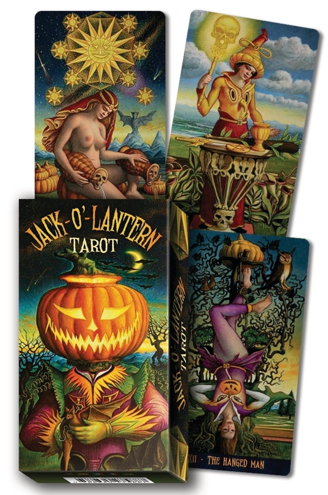 Jack-o'-lantern Tarot Deck Cards Set Halloween Oracle Card Booklet ...