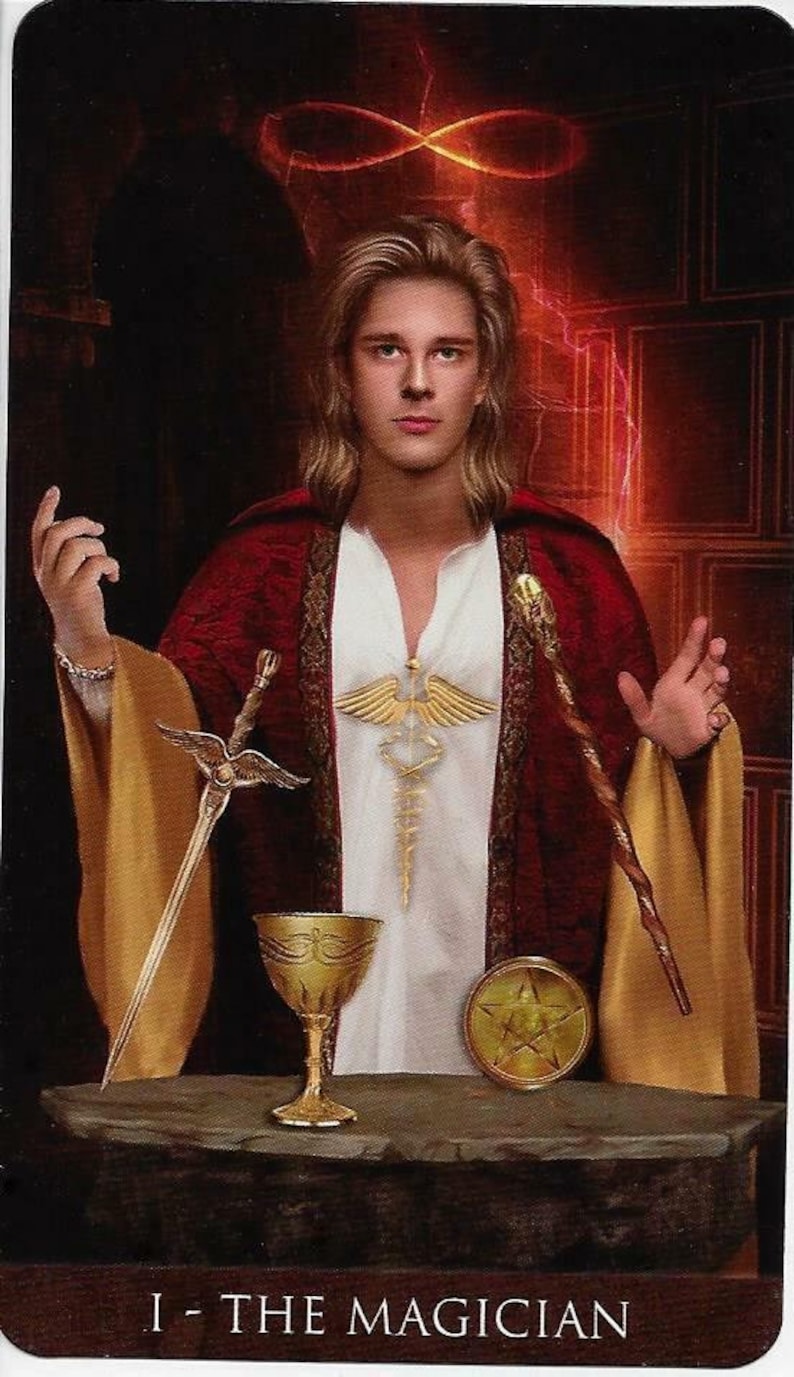 Arcanum Tarot Cards & Guidebook Set Oracle Card Deck Book Kit Fantasy ...