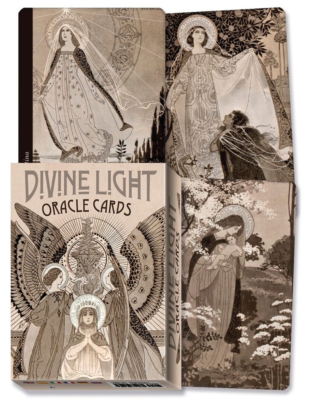 Divine Light Oracle Deck Cards Set Fantasy Art Tarot Card Booklet ...