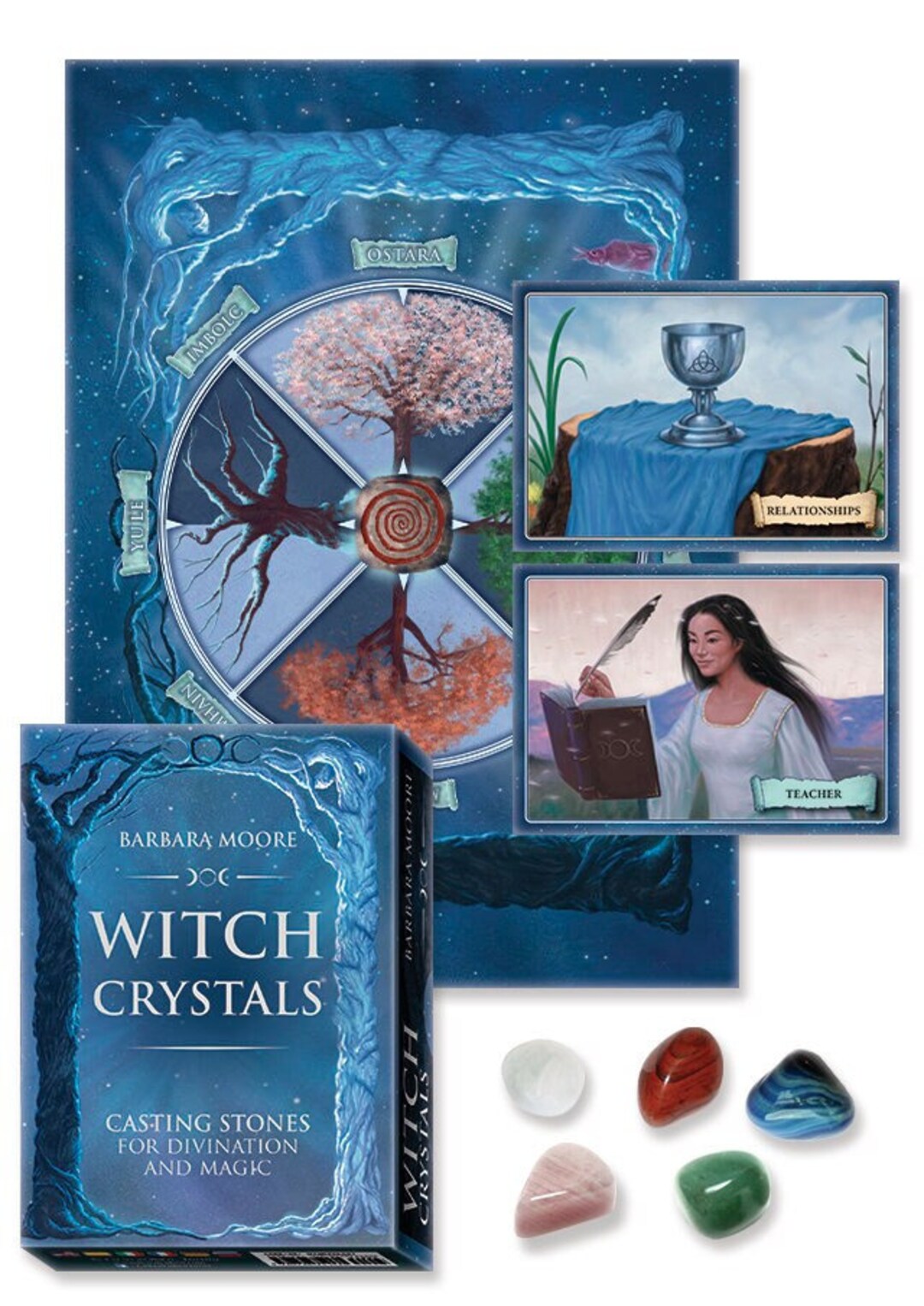 Witch Crystals Boxed Set Crystal Magick Kit Includes Divination Cards ...