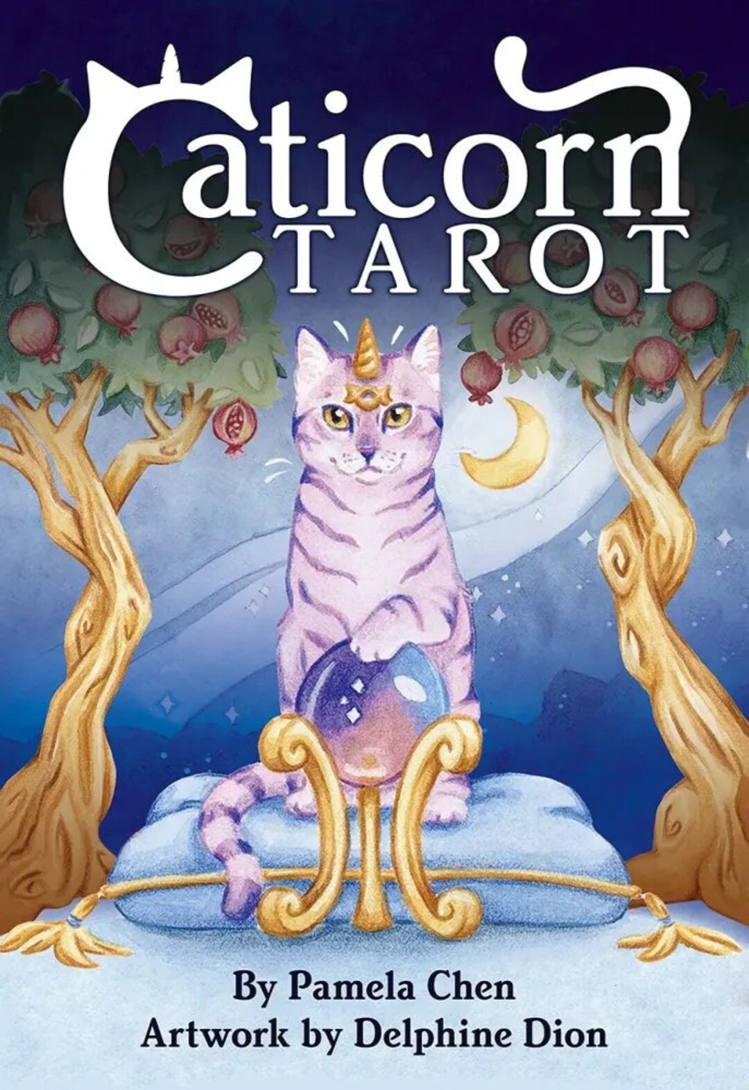 Caticorn Tarot Cards & Guidebook Set Oracle Card Deck Book Kit Fantasy ...
