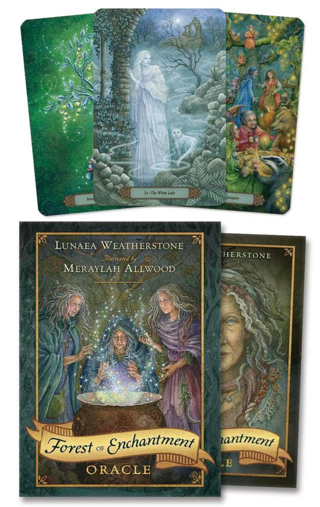 Forest of Enchantment Oracle Cards and Guidebook Set Tarot Card Deck ...